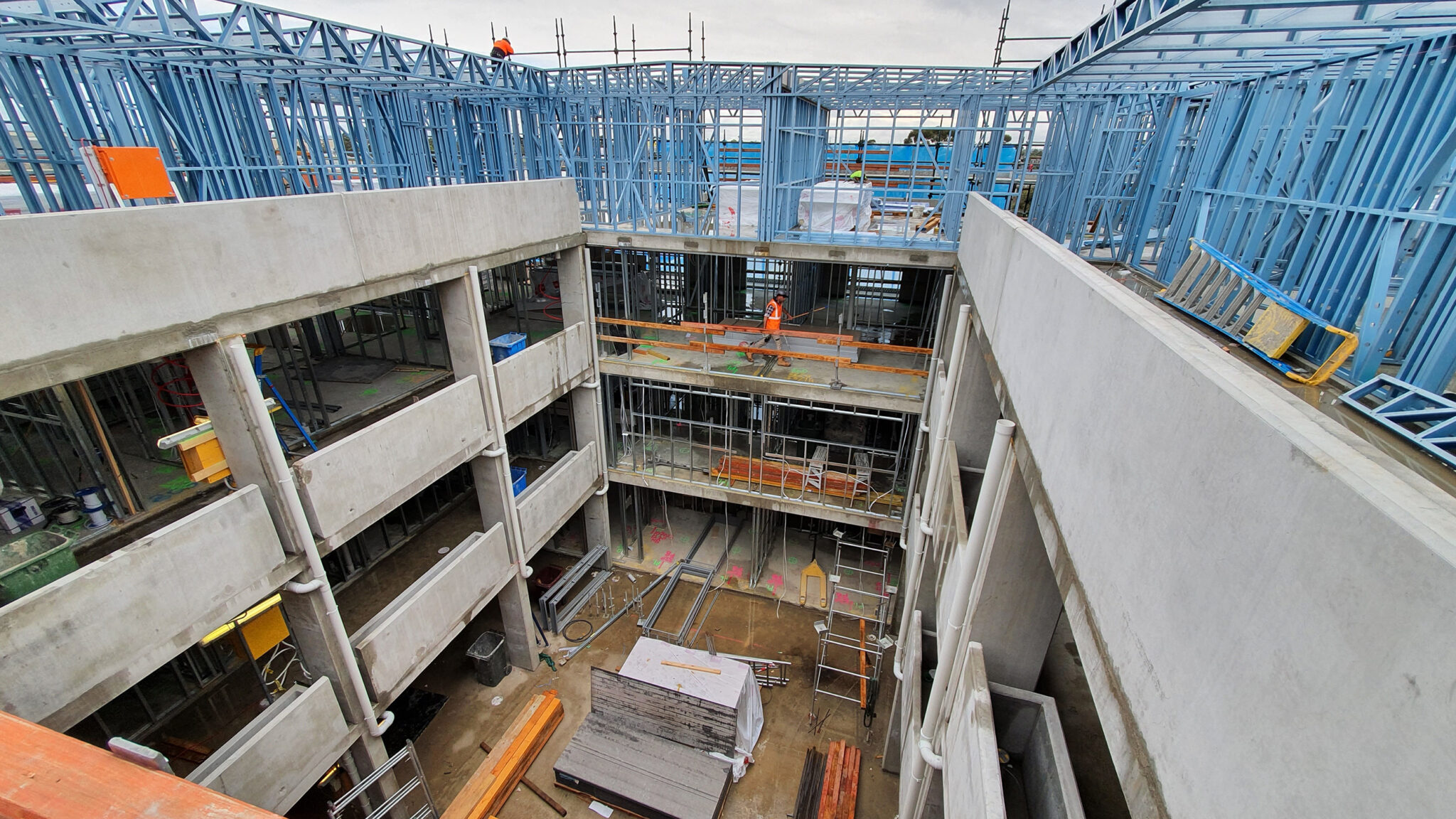 Airport West Apartments - Melbourne Steel Floor Wall Frame Supply